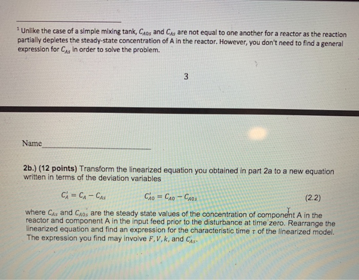 Solved 2. (24 points) Nonlinear process model - | Chegg.com