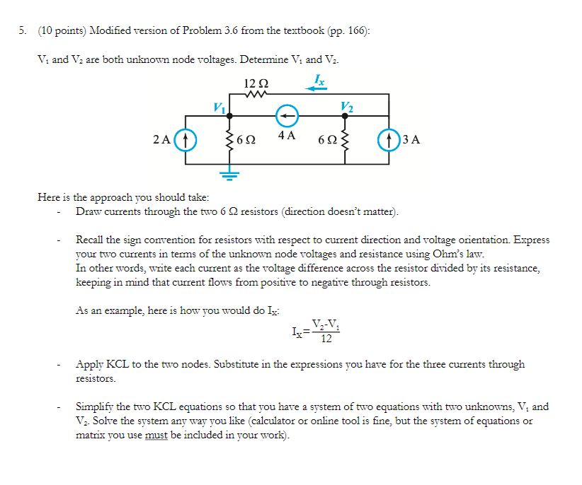 Solved (10 ﻿points) ﻿Modified version of Problem 3.6 ﻿from | Chegg.com
