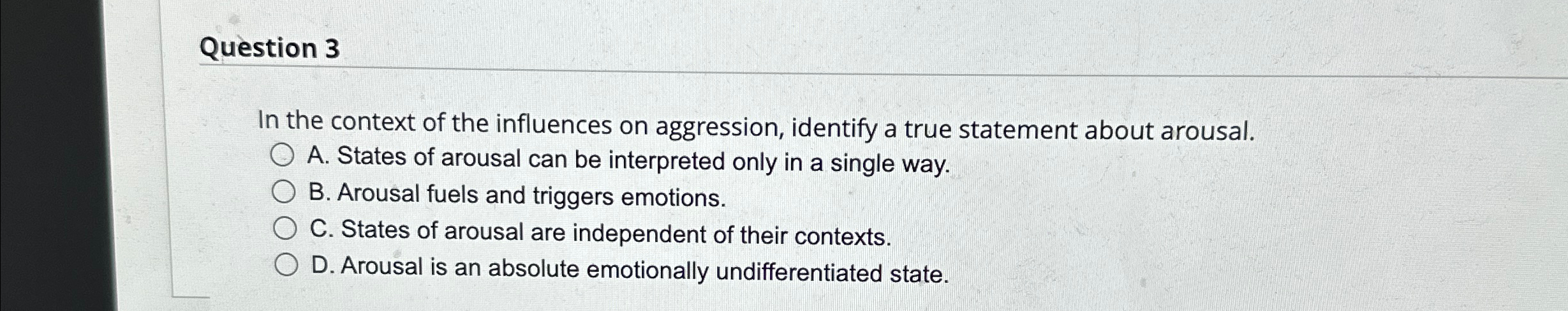 Solved Question 3In the context of the influences on | Chegg.com