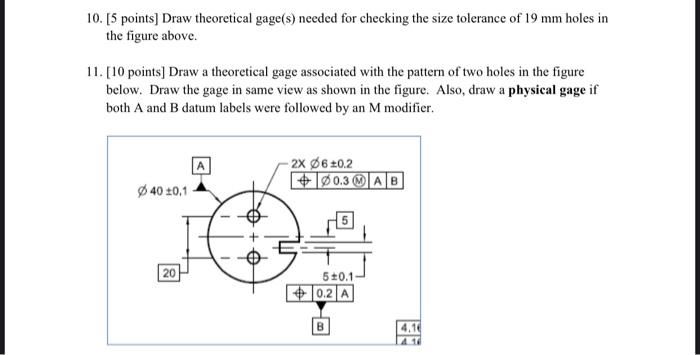 Solved 10. [5 points] Draw theoretical gage(s) needed for | Chegg.com