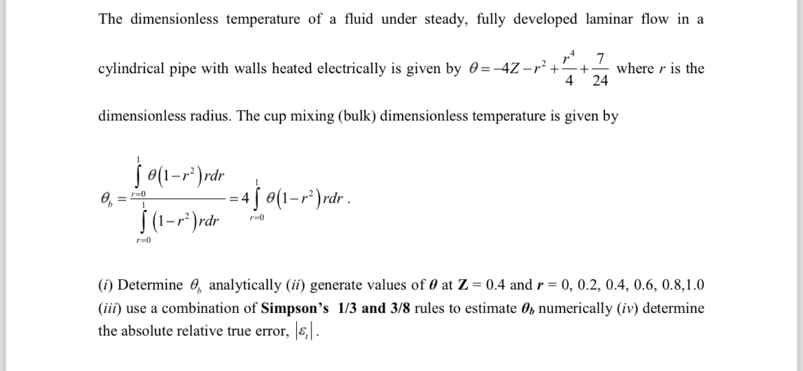 Solved The dimensionless temperature of a fluid under | Chegg.com