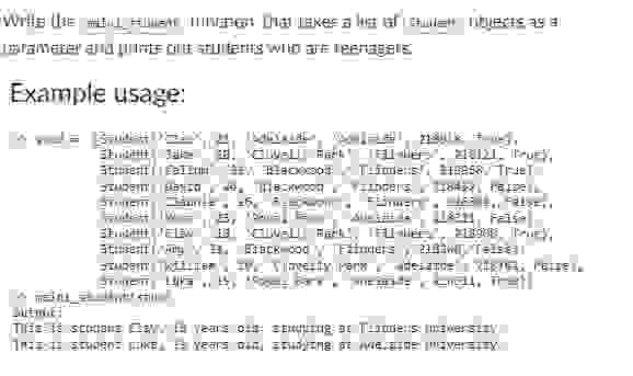 Solved Write the main1_student function, that takes a list | Chegg.com