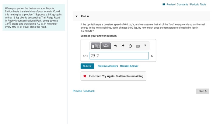 Solved A Review | Constants Periodic Table Part A When you | Chegg.com