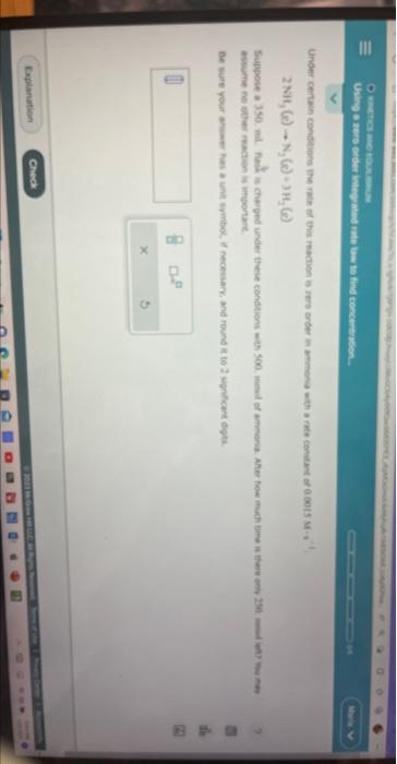 Solved 2 N1(e)→N2(e)⋅3H2(e) assuthe ne obter macten is | Chegg.com