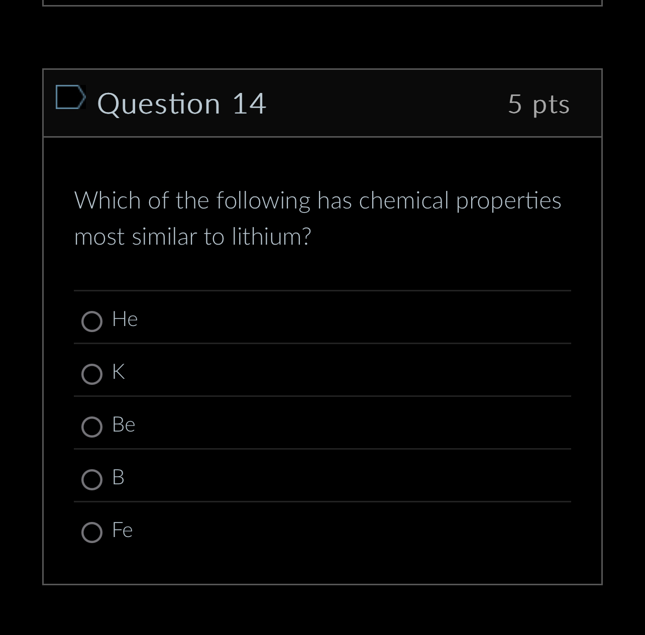 Solved Question 145 ﻿ptsWhich of the following has chemical | Chegg.com