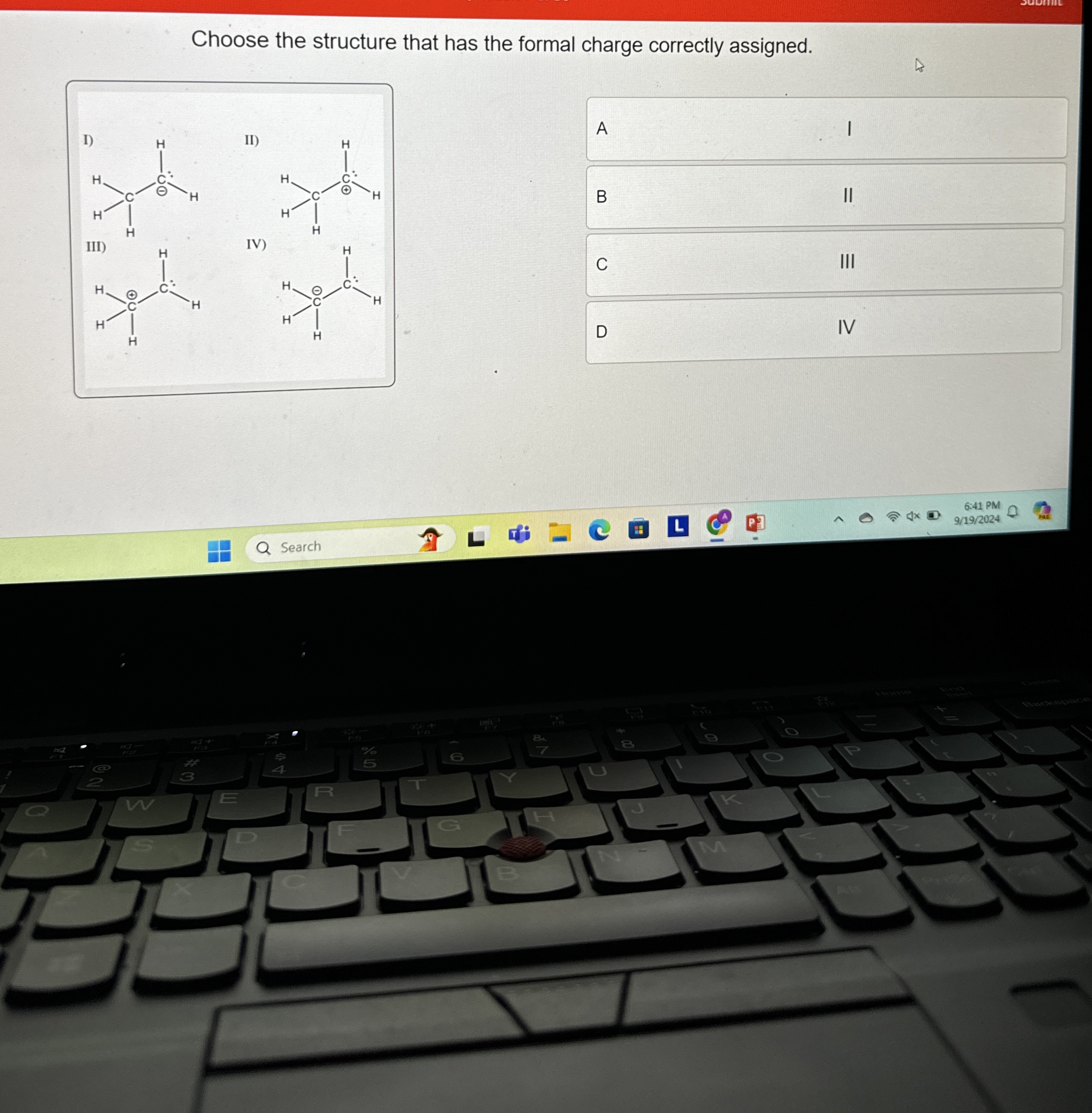 Solved Choose the structure that has the formal charge | Chegg.com