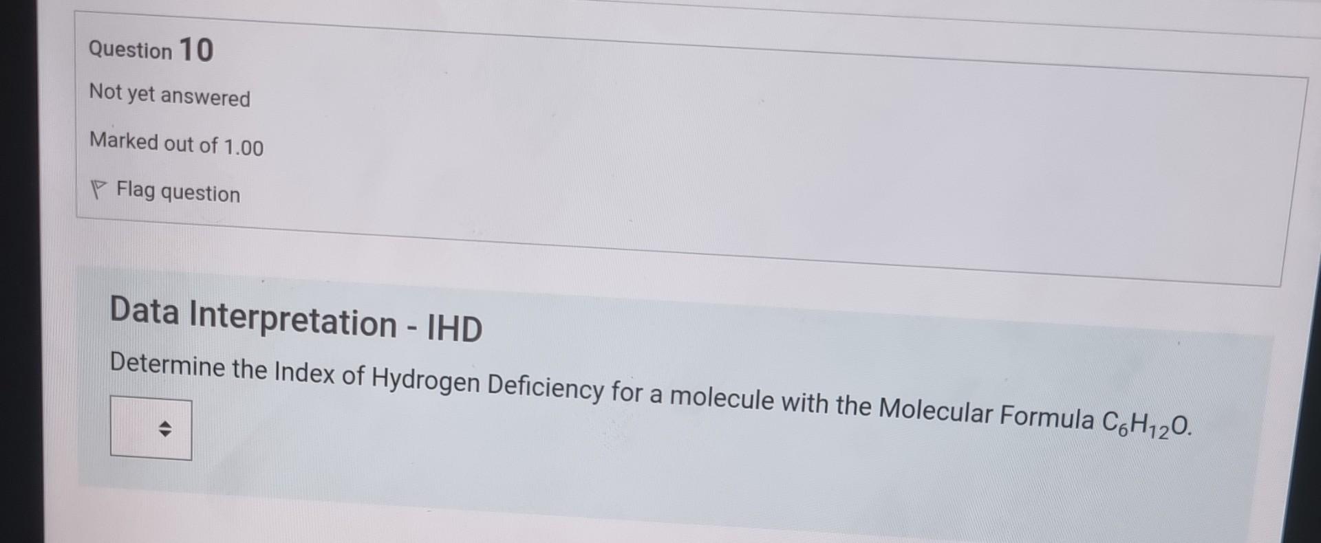 Solved Data Interpretation - IHD Determine the Index of | Chegg.com