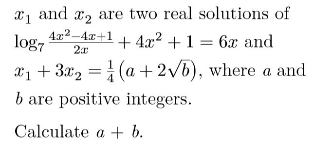 Solved x1 ﻿and x2 ﻿are two real solutions of | Chegg.com