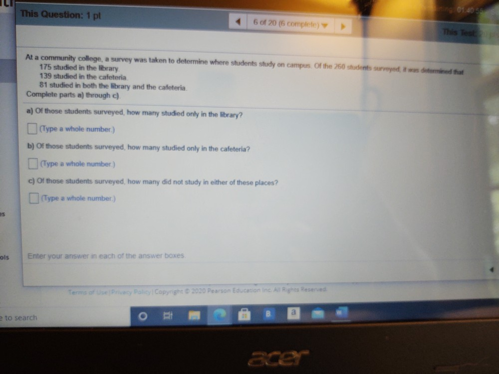 Solved This Question: 1 pt Sang 01.40 sa 6 of 20 (6 | Chegg.com Solved This Question: 1 pt Sang 01.40 sa 6 of 20 (6 | Chegg.com