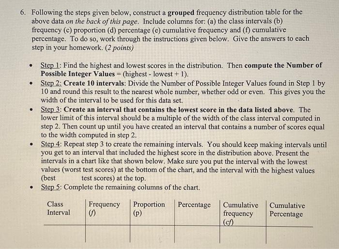 Solved 6. Following the steps given below, construct a | Chegg.com
