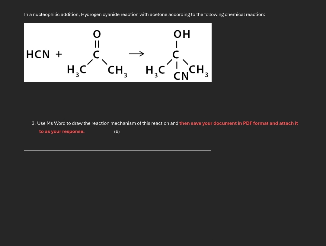 Solved In a nucleophilic addition, Hydrogen cyanide reaction | Chegg.com