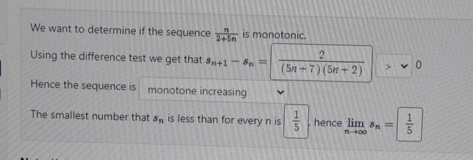 Solved We want to determine if the sequence n2+5n ﻿is | Chegg.com
