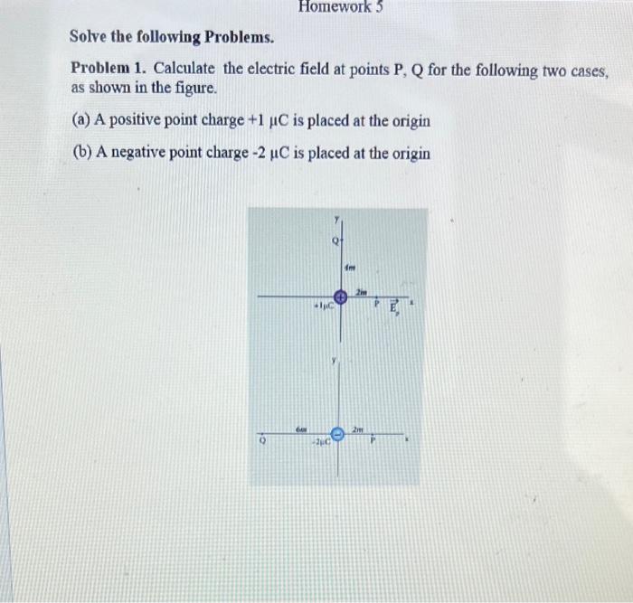 1) In figure (a) identify the signs of two charges | Chegg.com