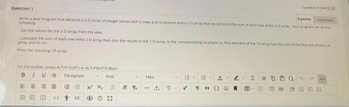 Solved Question 1 points Write a java Program that declares | Chegg.com
