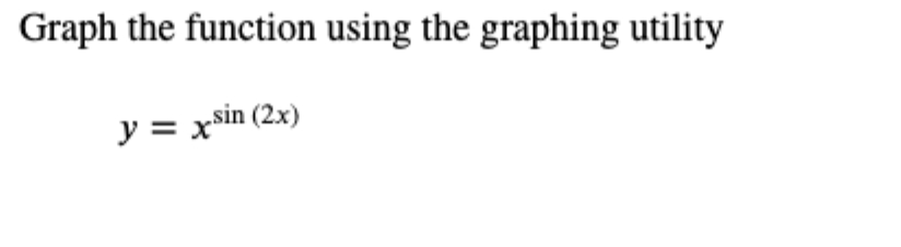 Solved Graph the function using the graphing | Chegg.com
