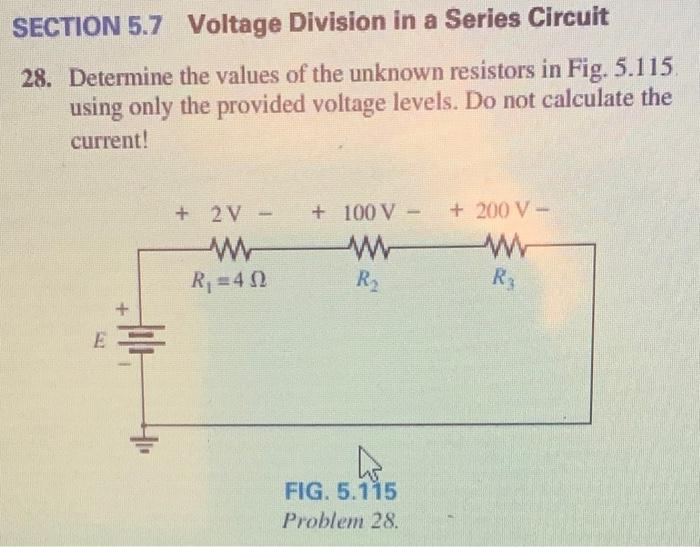 Solved 28. Determine the values of the unknown resistors in | Chegg.com