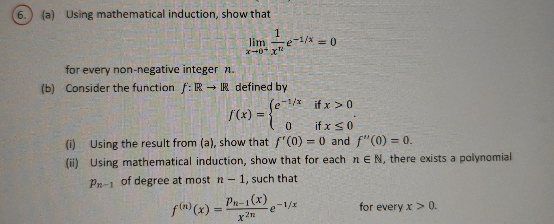 Solved (a) ﻿Using mathematical induction, show | Chegg.com
