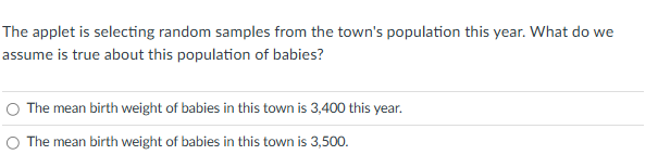 Solved The applet is selecting random samples from the | Chegg.com