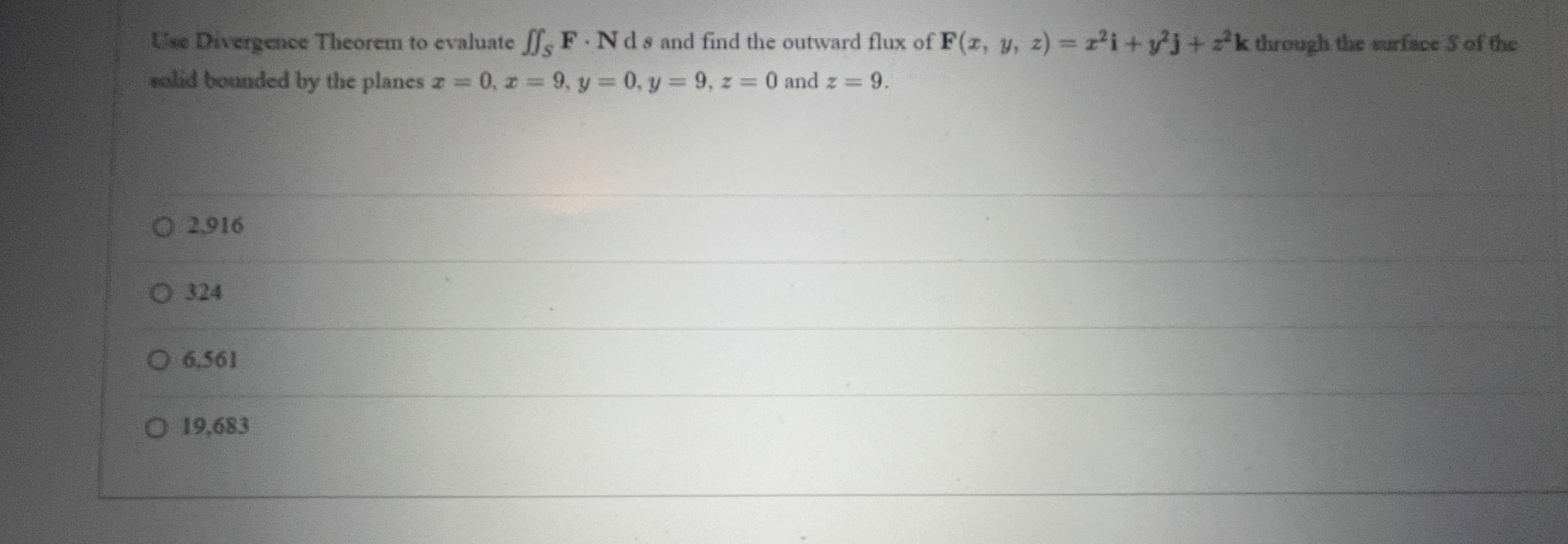 Solved Use Divergence Theorem to evaluate ∬SF*Nds ﻿and find | Chegg.com