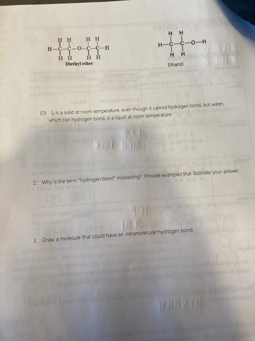 Solved HH H-C-C-0-H HHHH H-C-¢-0-c--H HHHH Diethyl ether HH | Chegg.com