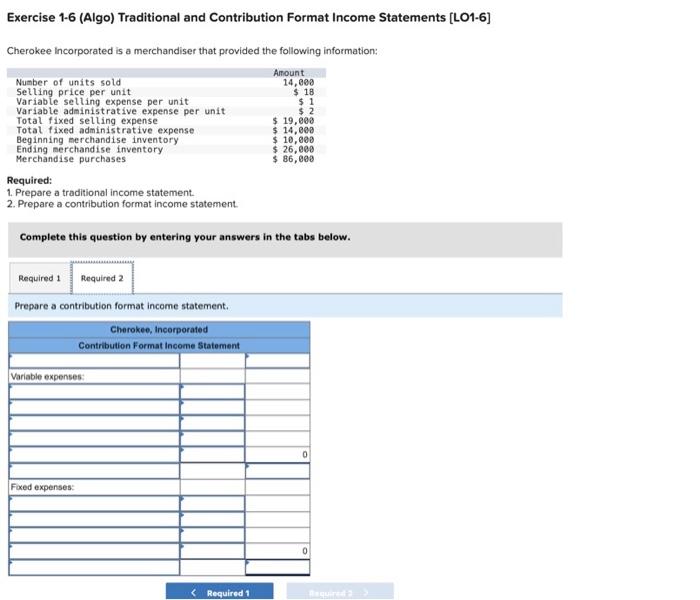 [solved] Exercise 1 6 Algo Traditional And Contribution