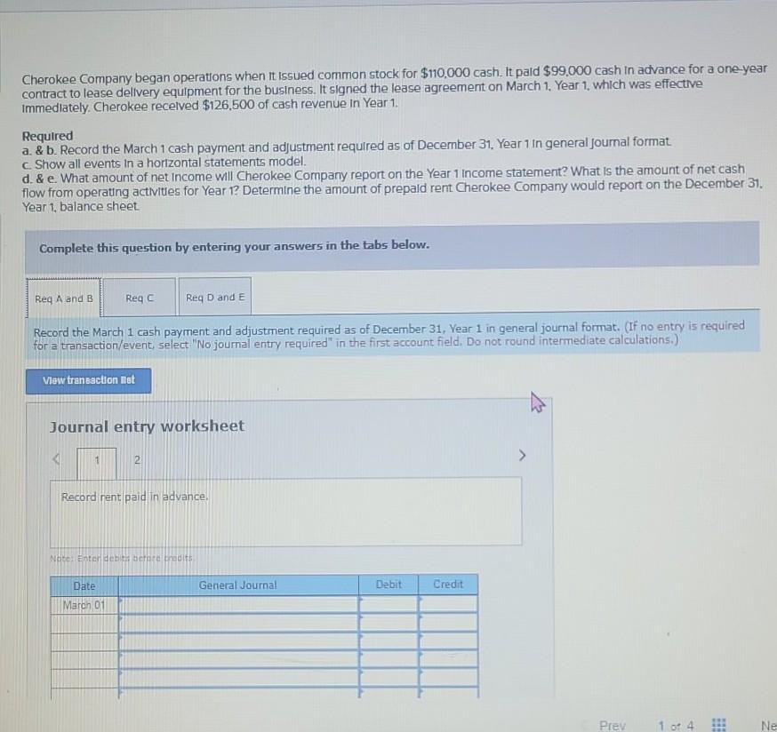 Solved Cherokee Company began operations when it issued | Chegg.com
