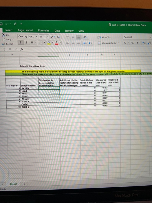 Solved please calculate the values for dilution factor | Chegg.com
