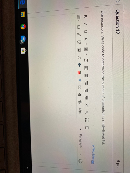 Solved Question 19 5 pts Use recursion. Write code to | Chegg.com