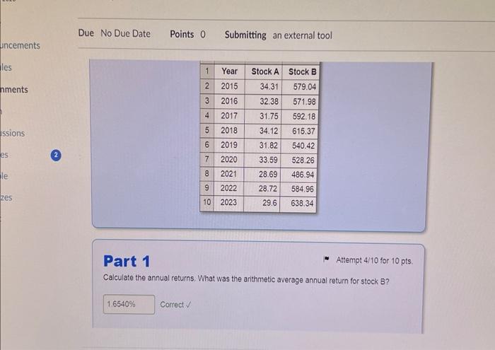 Solved Part 2 Attempt 3/10 for 10 pts. What was the variance | Chegg.com