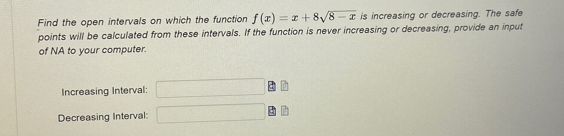 Solved Find the open intervals on which the function | Chegg.com