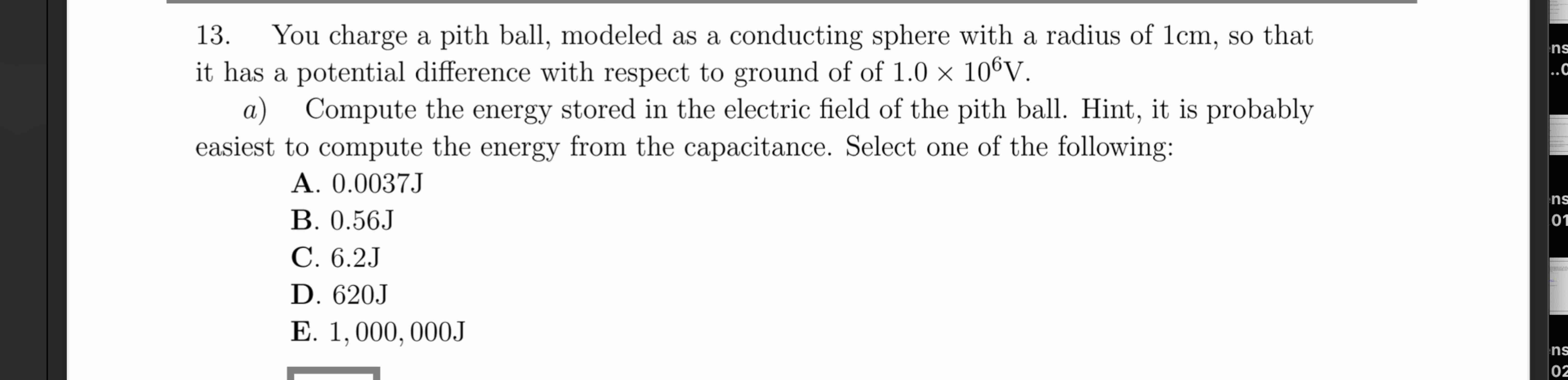 Solved You charge a pith ball, modeled as ﻿a conducting | Chegg.com