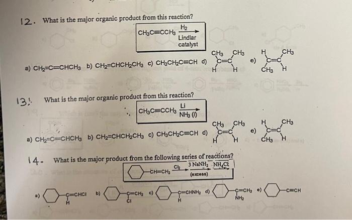 Solved a) CH2=C=CHCH3 b) CH2=CHCH2CH3 c) CH3CH2C≡CH d) e) | Chegg.com