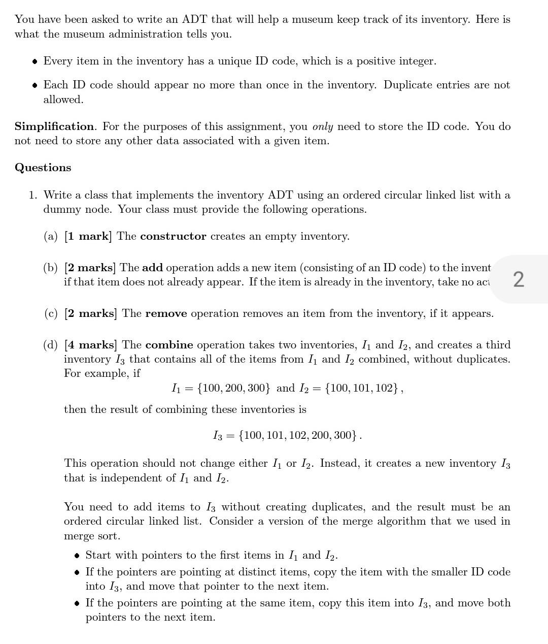 Solved (e) [4 marks] The overlap operation takes two | Chegg.com