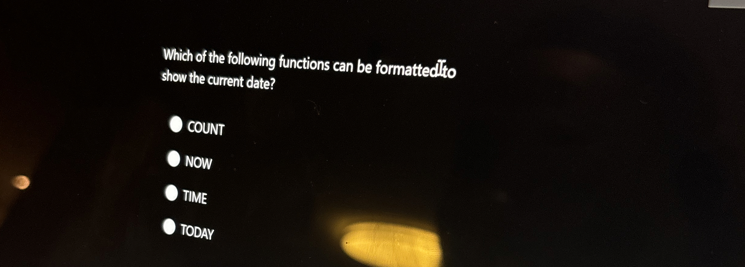 Solved Which of the following functions can be formatted | Chegg.com