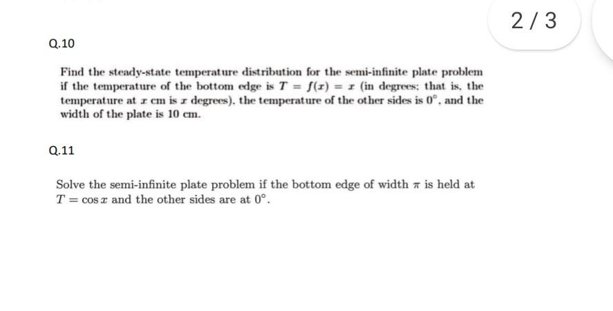 Solved Q.9 This problem is continuation of Problem Q11, | Chegg.com