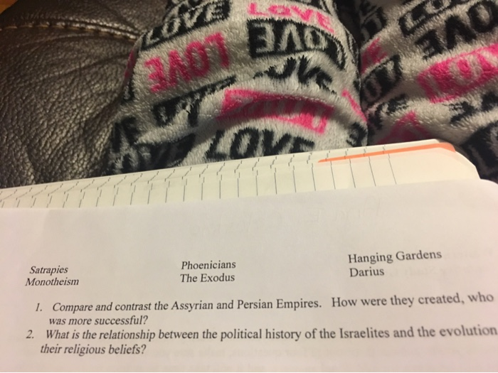 1 . Compare and contrast the Assyrian and Persian | Chegg.com