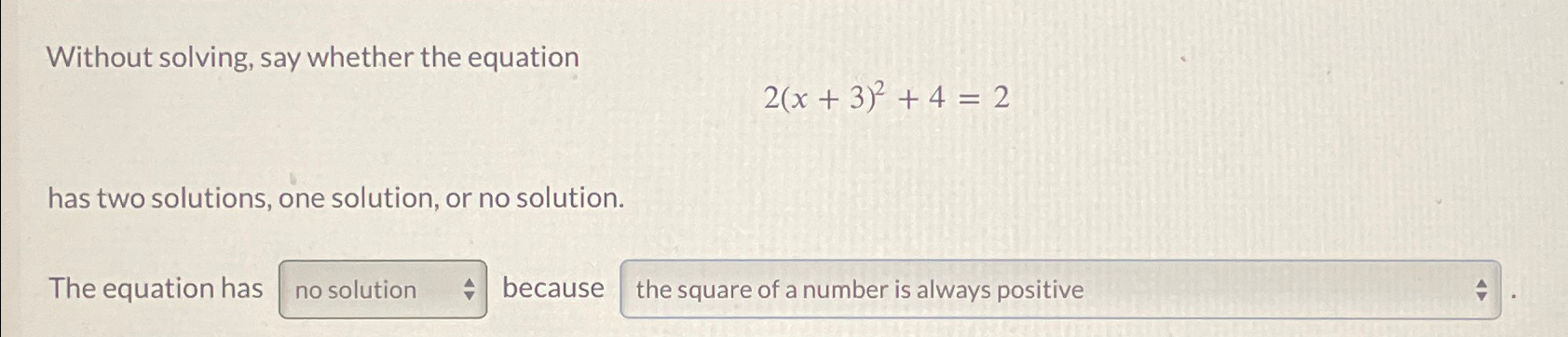 Solved Without solving, say whether the | Chegg.com