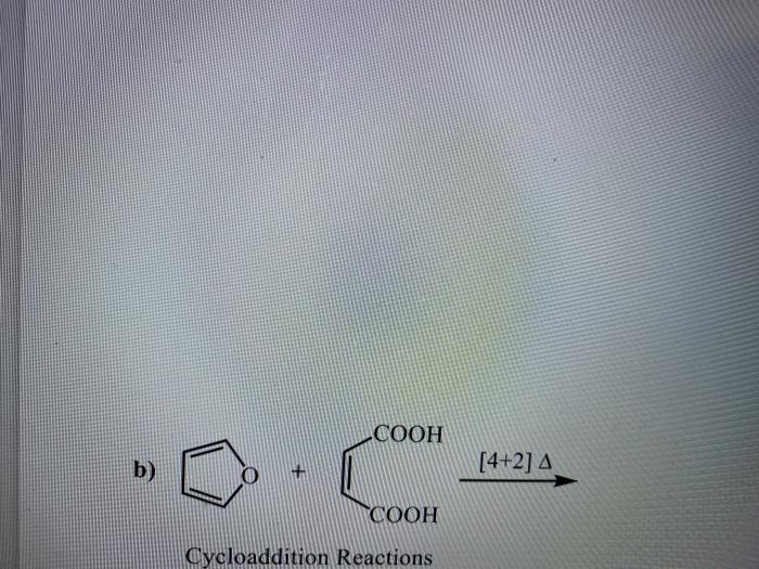 Solved COOH b) [4+2] A COOH Cycloaddition Reactions | Chegg.com
