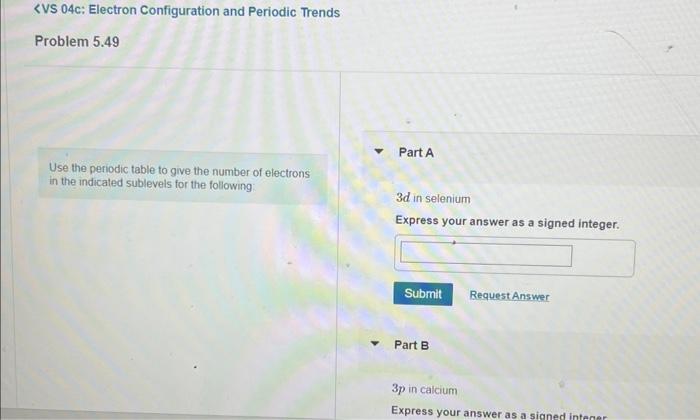 Solved 3d in selenium Express your answer as a signed | Chegg.com