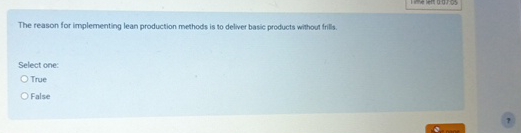 Solved The reason for implementing lean production methods | Chegg.com