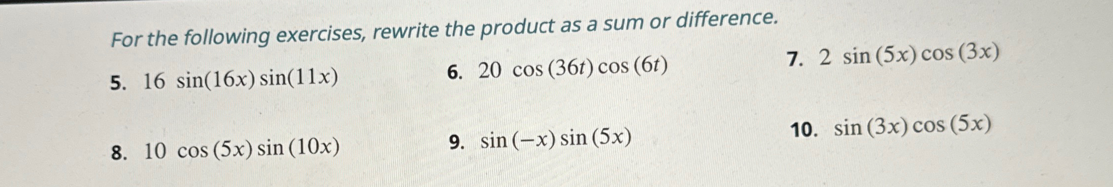 Solved For the following exercises, rewrite the product as a | Chegg.com