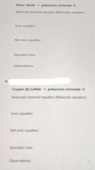 Solved Silver nitrate + potassium chromate → Balanced | Chegg.com