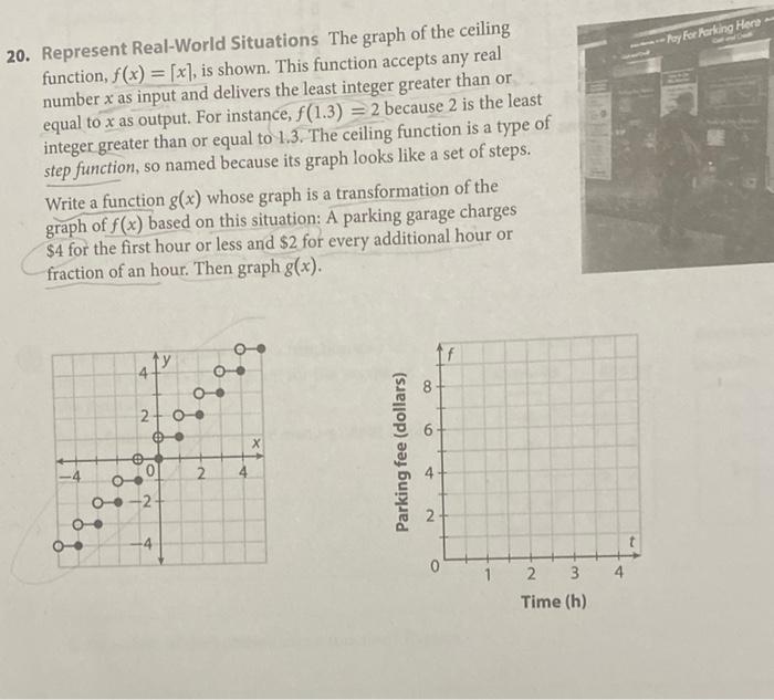 Solved I need help with graphing and writing a function g(x) | Chegg.com