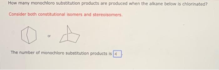 Solved How many monochloro substitution products are | Chegg.com