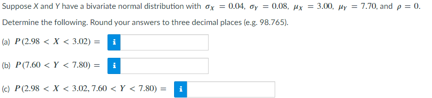 Solved Suppose x ﻿and Y ﻿have a bivariate normal | Chegg.com