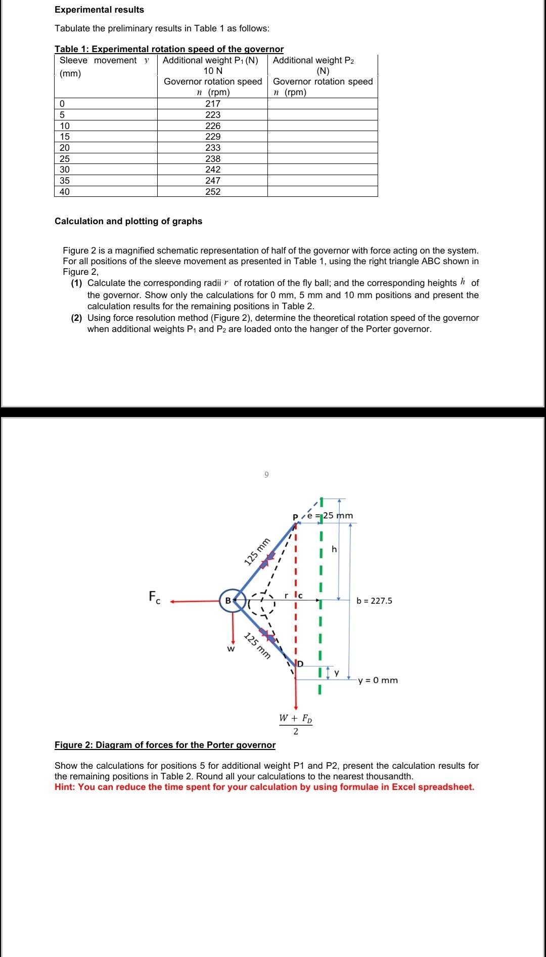 Solved Experimental results Tabulate the preliminary results | Chegg.com