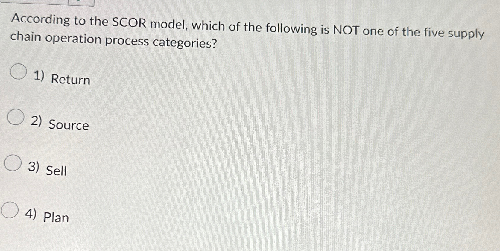 Solved According to the SCOR model, which of the following | Chegg.com