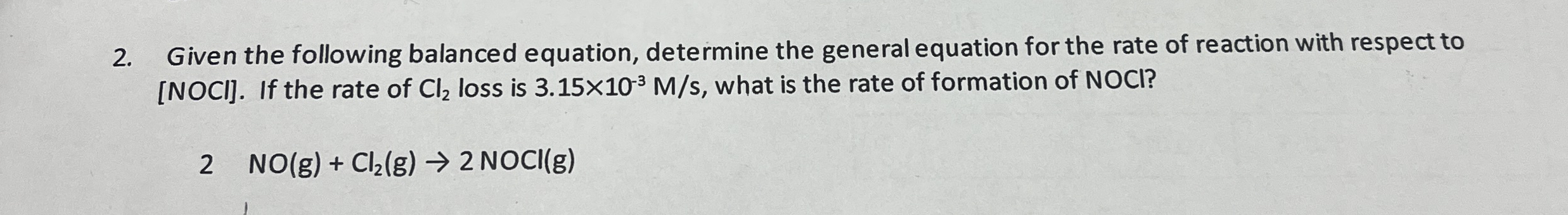 Solved Given the following balanced equation, determine the | Chegg.com