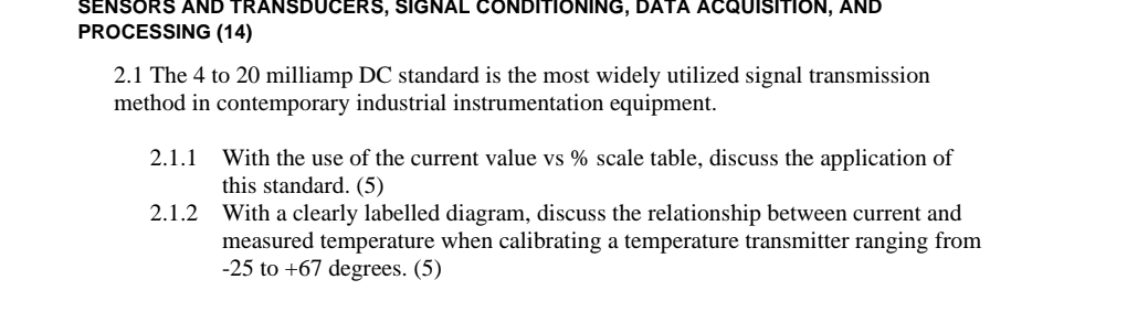 Solved SENSORS AND TRANSDUCERS, SIGNAL CONDITIONING, DATA | Chegg.com