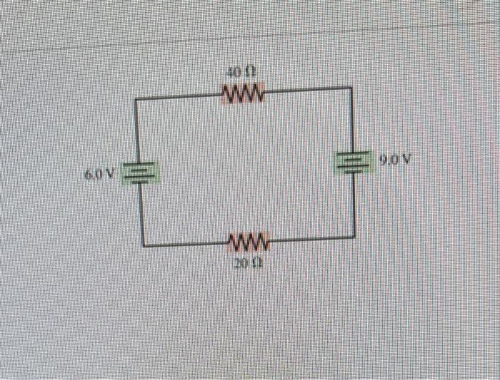 Solved what is the current through the circuit? | Chegg.com